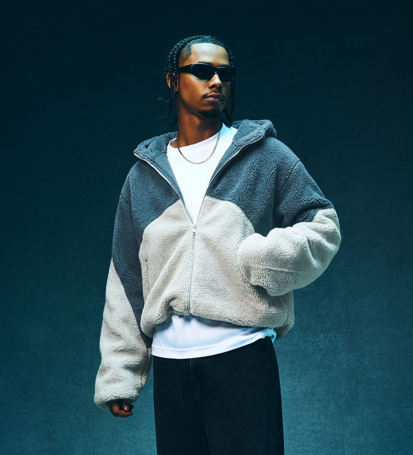 Astro Fleece Hoodie [Storm Blue/Mercury]