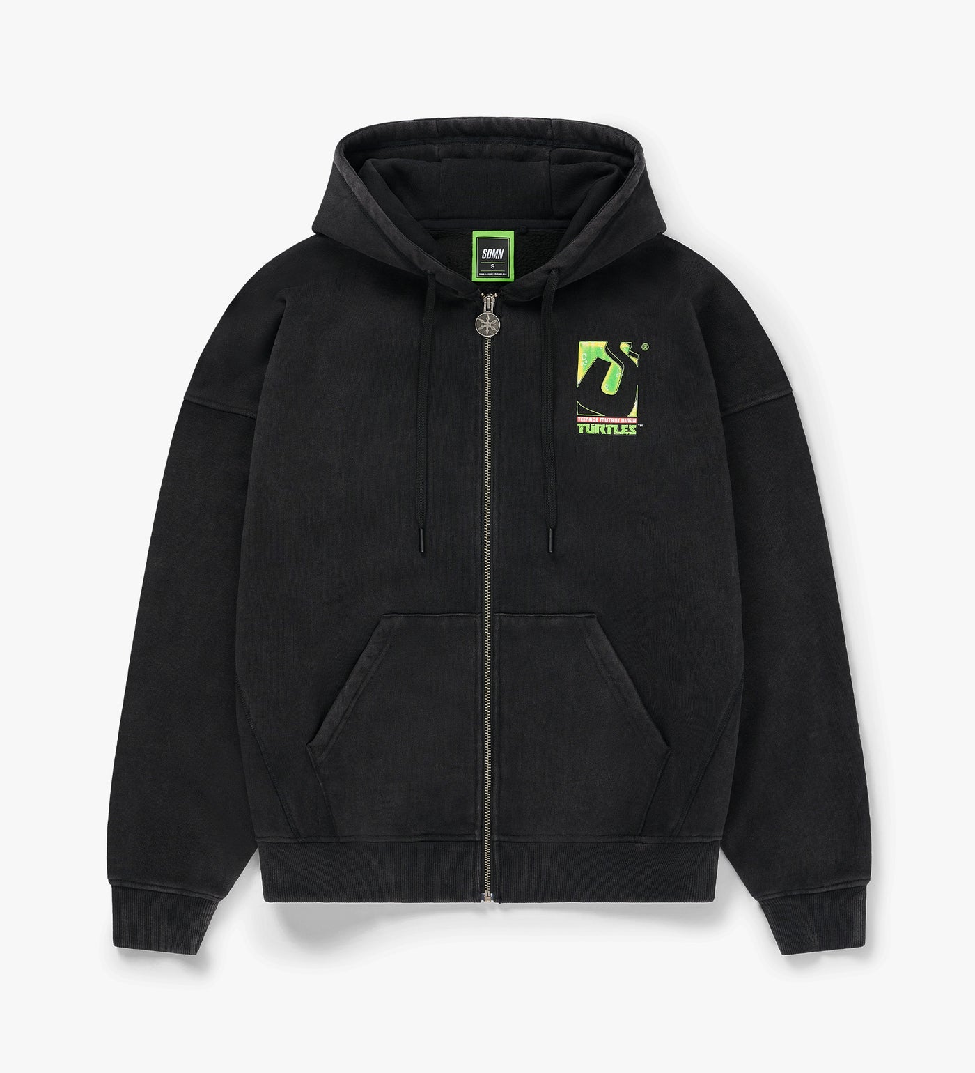 SDMN x TMNT Initial Zip Hoodie [Black]